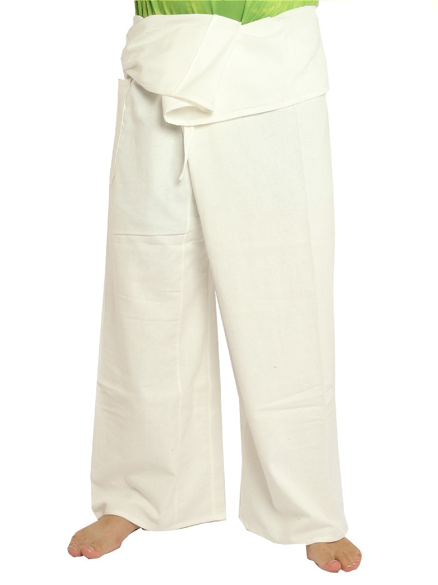 Men's Thai Fisherman Hill Tribe Pants Cotton Extra Long - Thai ...