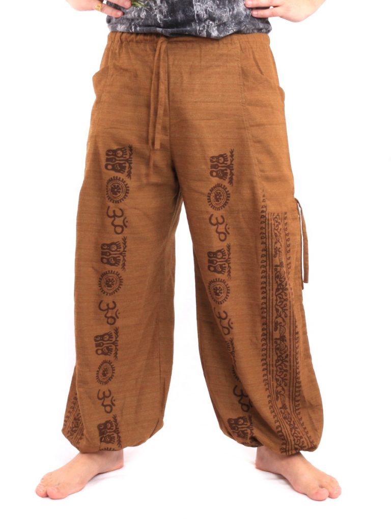 Buddha Meditation Pants - Buddhist Symbols - Thai Fisherman Pants ...